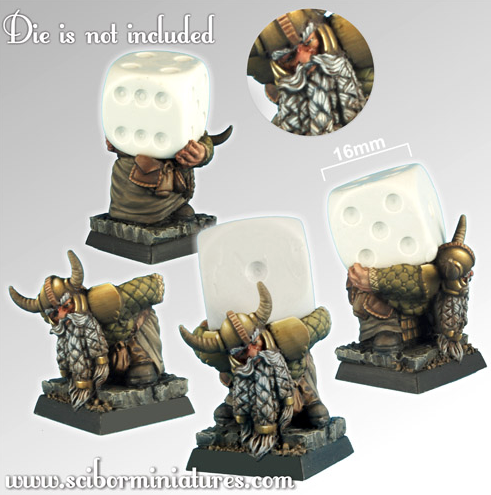 Scibor Monstrous Miniatures 28FM0093 Dwarf Die Bearer