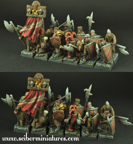 Scibor Monstrous Miniatures 28FM0101 Town Guard 12 miniatures 12