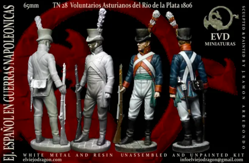El Viejo Dragon TN28 Voluntarios Asturianos del Río de la Plata 1806