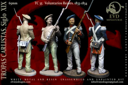 El Viejo Dragon TC35 Voluntarios Reales. 1833-1834