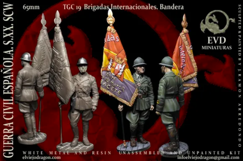El Viejo Dragon TGC19 Brigadas Internacionales. Bandera
