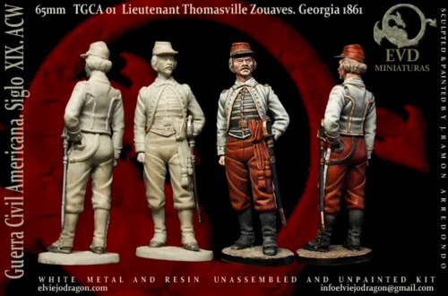 El Viejo Dragon TGCA01 Lieutenant Thomasville Zouaves. Georgia 1861