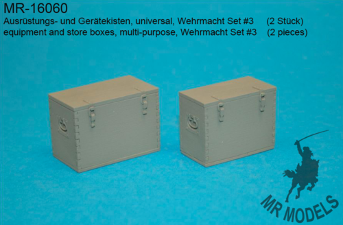 MR Modellbau 16060 Equipment and store boxes, multi-purpose, Wehrmacht Set 3
