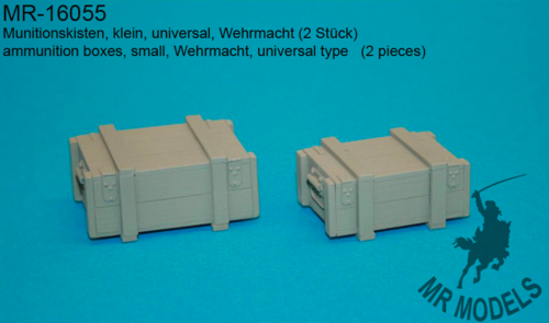 MR Modellbau 16055 Ammunition boxes, small, Wehrmacht, universal type