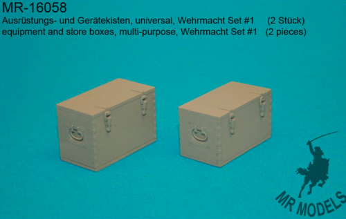 MR Modellbau 16058 Equipment and store boxes, multi-purpose, Wehrmacht Set 1