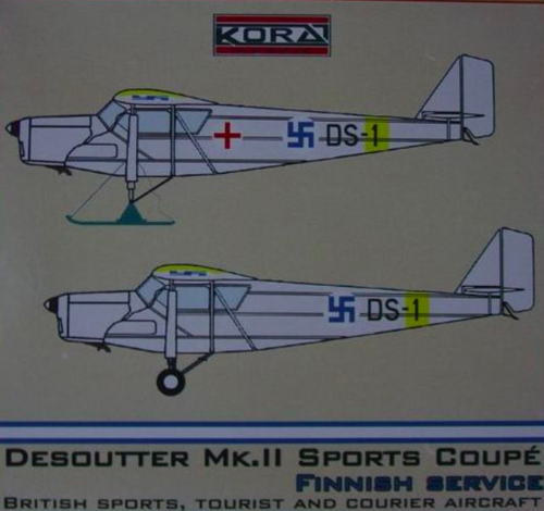 Kora Models 72171 Desoutter Mk.II Sports Coupé - Finnish