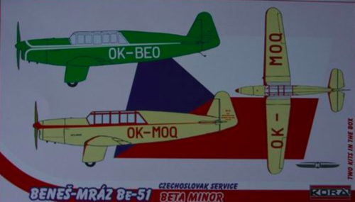 Kora Models 72165 Beneš-Mráz Be-51 & Be-51A Sport and Race