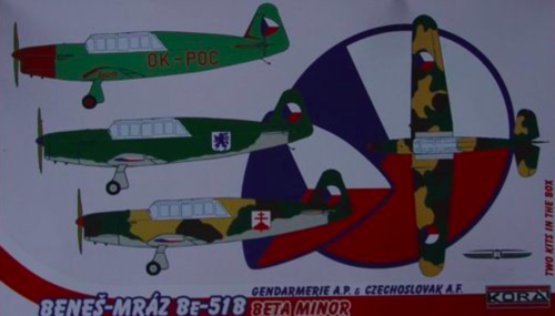 Kora Models 72166 Beneš-Mráz Be-51B ČLH & Czechoslovak AF