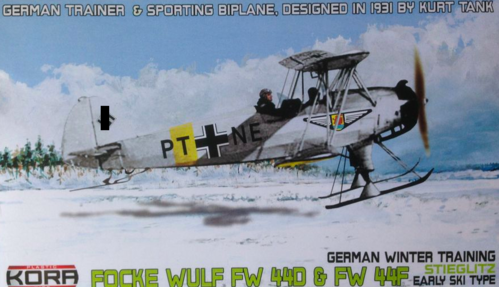Kora Models KPK7247 Focke Wulf Fw 44D and Fw 44F German winter trainer early