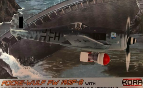 Kora Models KPK72115 Focke Wulf Fw 190F-8 with bouncing bomb SB 800 ver. 2&3