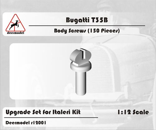 Deermodel R12001 Bugatti T35B - Body Screws (150 pcs / for Italeri Kits)