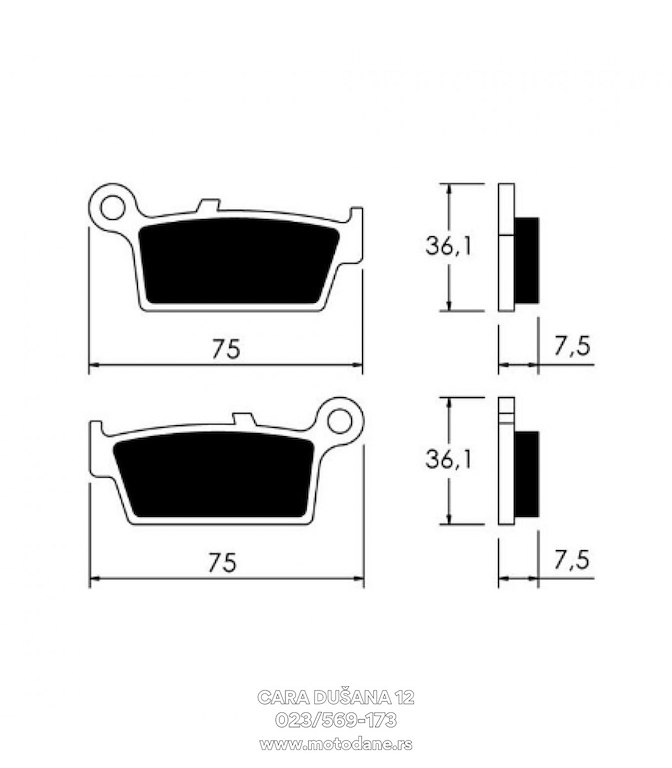 Disk pločice Vicma H169 (S1114)
Šta su disk pločice ili kočione pločice
