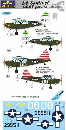 NEW! LF Models C48230 Stinson L-5 Sentinel - USAF Service