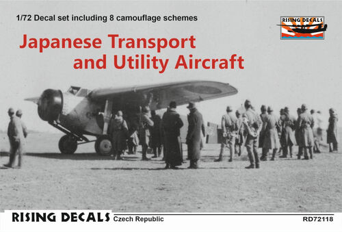 NEW! Rising Decals RD72118 Japanese Transport and Utility aircraft Decal Set (8 schemes)