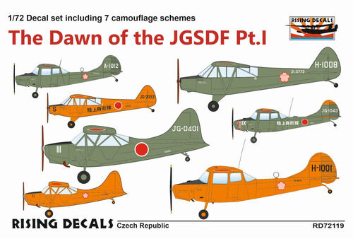 NEW! Rising Decals RD72119 he Dawn of the JGSDF Part I (7 Schemes)