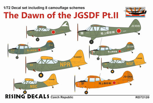 NEW! Rising Decals RD72120 The Dawn of the JGSDF Part II (8 Schemes)