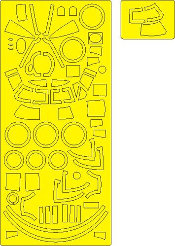 NEW! New Ware AM1371 Martin B-26 C Marauder - BASIC Kabuki Masks (for ICM 48328 and 48324 Kits)