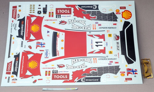 Renaissance TK24-317 Citroen C4 WRC - Alsace 2010 Solberg (for Heller Kits)