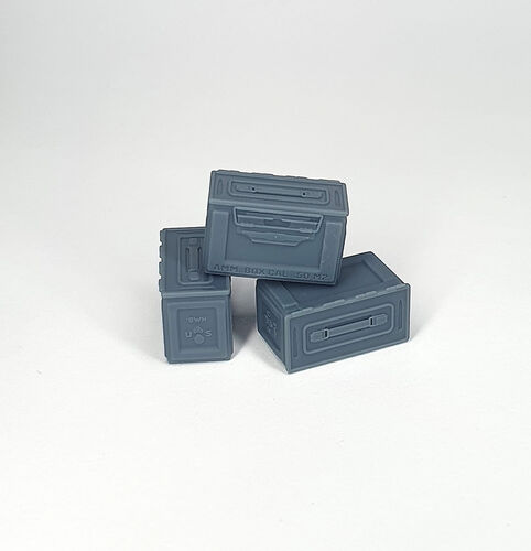 Pimp My Miniatures 16s-064 US 50 cal ammo boxes (6 pcs)