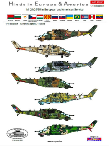 Armycast ACD48032 Mi-24V/35 European &American Hinds