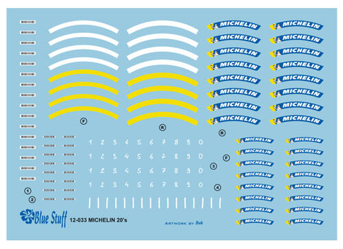 Blue Stuff 12-033 Michelin Moto GP 2020s Tyre Markings