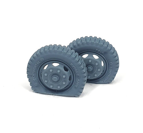 Pimp My Miniatures AFVs35-179 Opel Blitz late front road wheels flat tires (type 1)