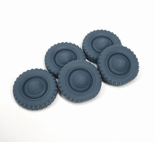 Pimp My Miniatures AFVs35-174 VW Kubelwagen road wheels with early caps (weighted) type 2
