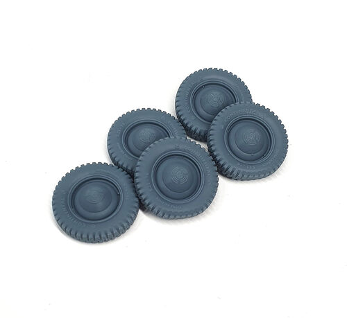 Pimp My Miniatures AFVs35-173 VW Kubelwagen road wheels with early caps (weighted) type 1