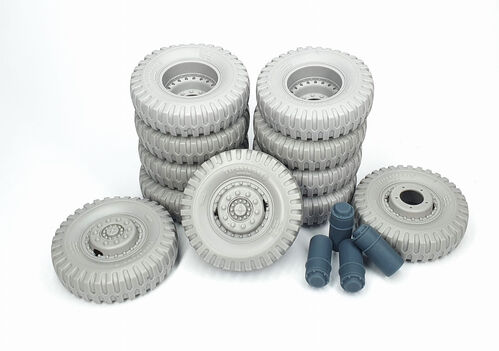 Pimp My Miniatures AFVs35-138 M26 Dragon Wagon road wheels (Firestone, weighted)