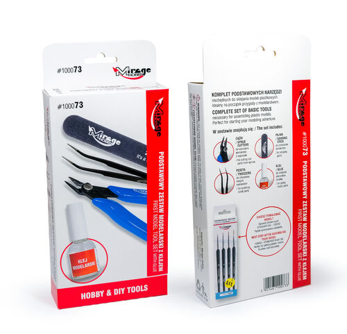 Mirage-Hobby 100073 First Model Tool Set with Glue
