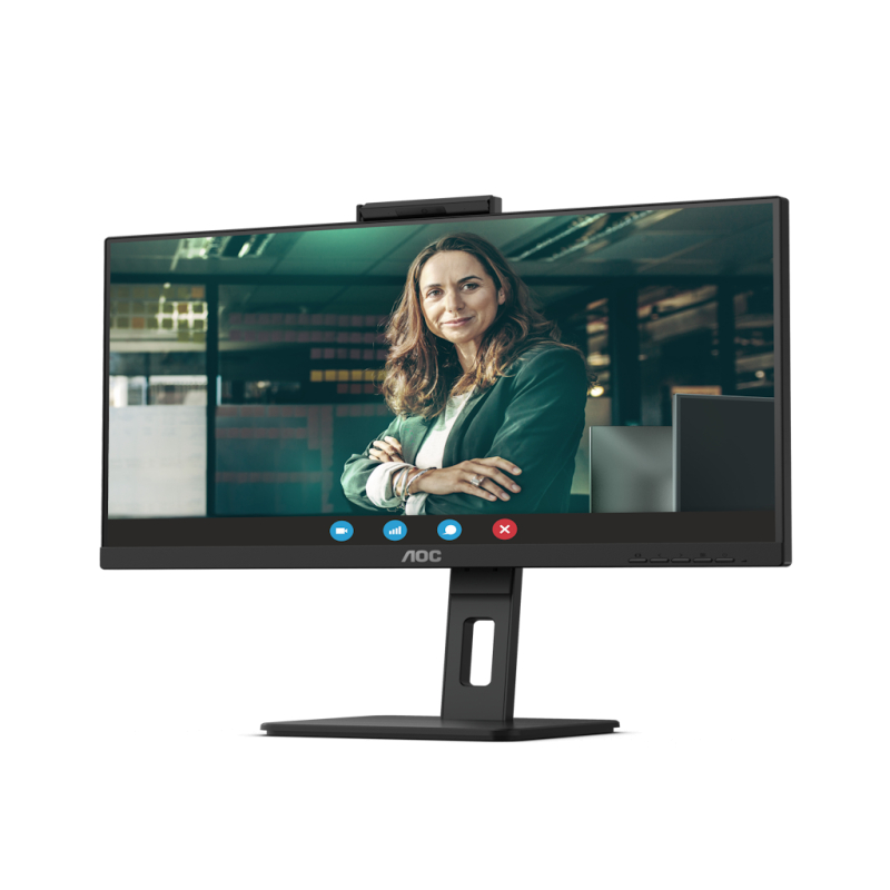 MONITOR AOC Q27P3QW 27"/IPS/2560X1440/75/4MS GTG/HDMI2X,DP,USB/VESA/ZVUCNICI/KAMERA/CRNA