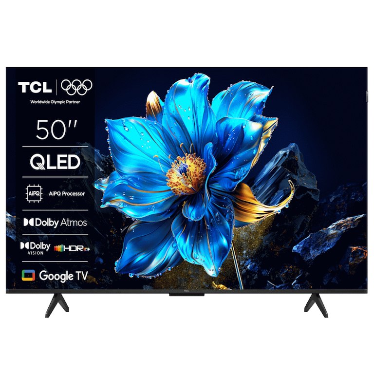 TELEVIZOR TCL 50P7K/QLED/50"/4K UHD/60HZ/GOOGLE TV/CRNA
