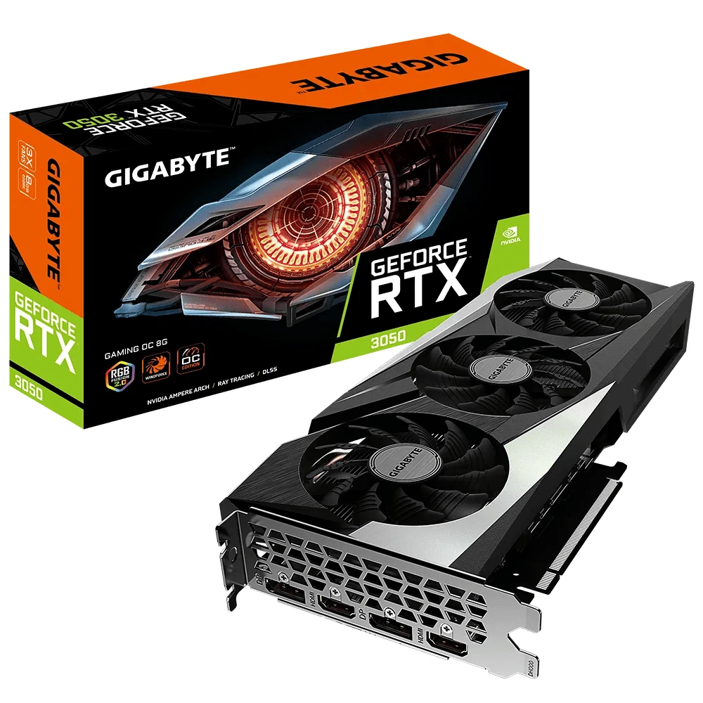 Gigabyte GeForce RTX3050 GAMING OC LHR (GV-N3050GAMING) grafička kartica 8GB GDDR6 128bit