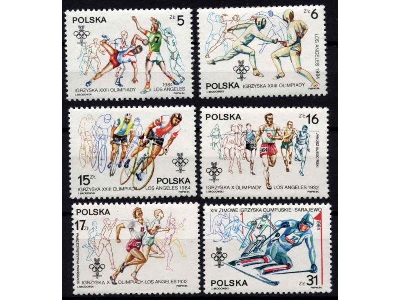2539. Poljska 1984 Olimpijada, čiste marke