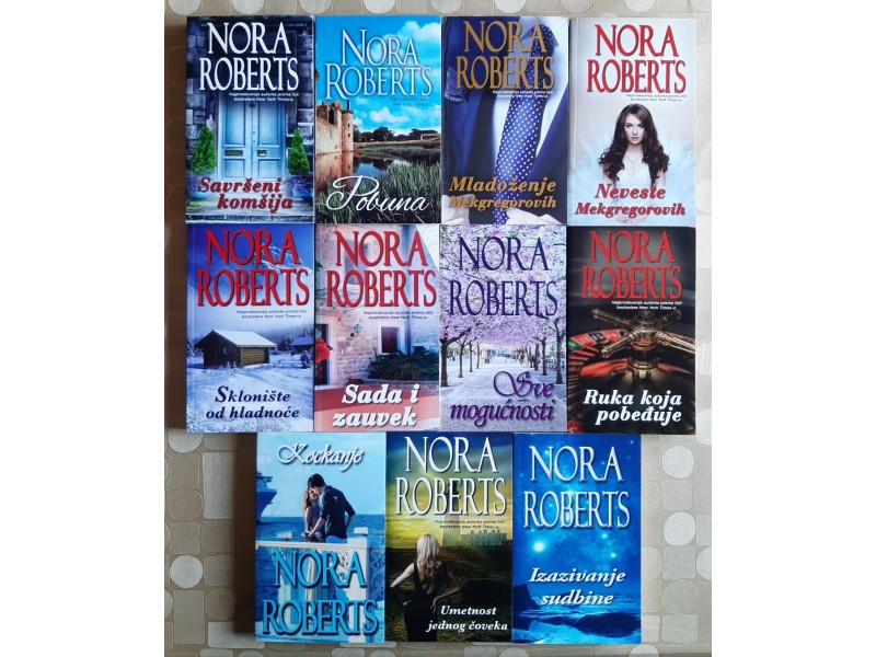 NORA ROBERTS - komplet od 11 knjiga *NOVO*