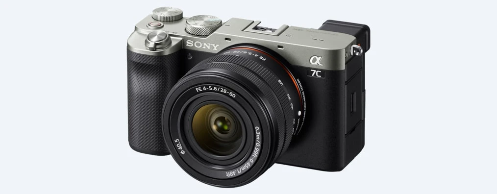Sony ILCE7CLS.CEC srebrni kompaktni fotoaparat punog formata+objektiv 28-60mm