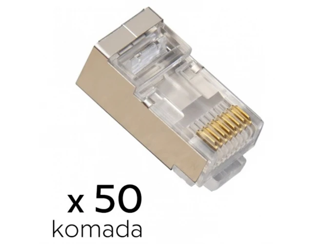 Red CAT6. RJ-45 metalni konektor 50 komada