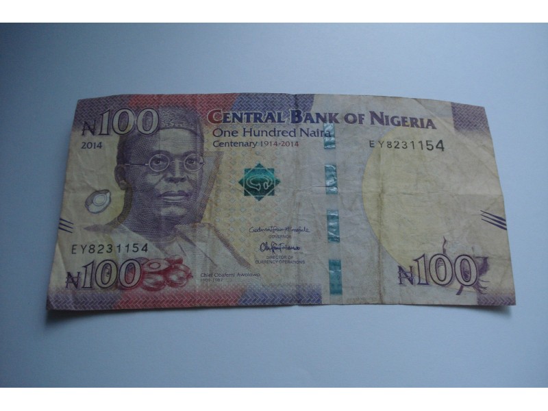 NIGERIA - 100 NAIRA - 2014 - JUBILARNA