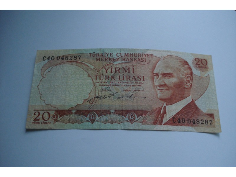 TURSKA - 20 LIRA