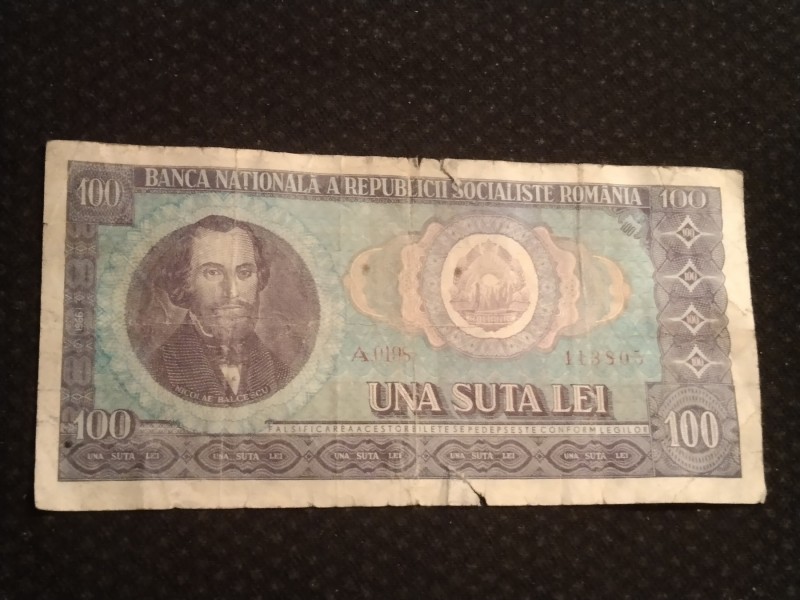 100 leja 1966 rumunija