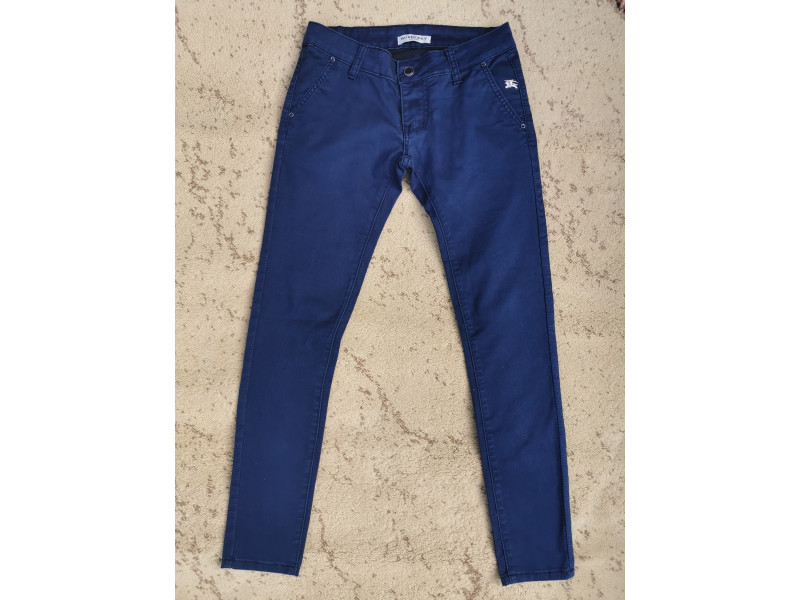 53. BURBEBRY LONDON TEGLJIVE VRHUNSKE PANTALONE Vel. M