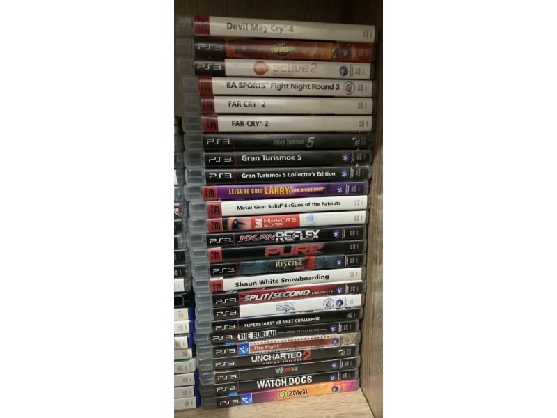 Original PS2 + PS3 Igre LOT
