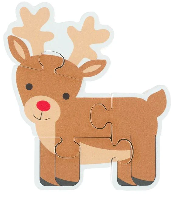 Drvene mini puzzle - Rudolf