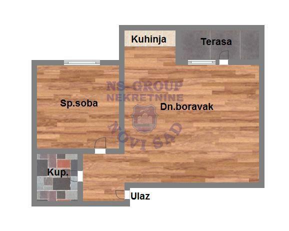 Dvosoban stan na prodaju, 41m2, 88.000€