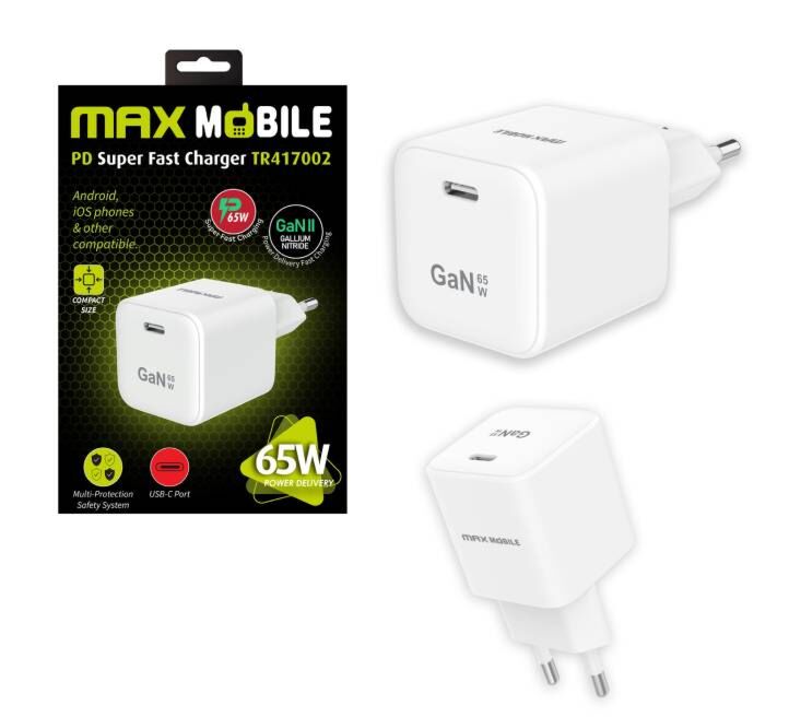 MAXMOBI KUĆNI PUNJAČ TR417002 GAN II - 65W