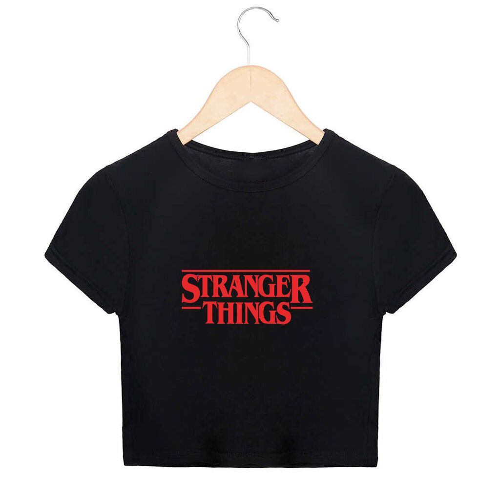Majica sa stampom iz serije STRANGER THINGS, moze da bude u crnoj ili