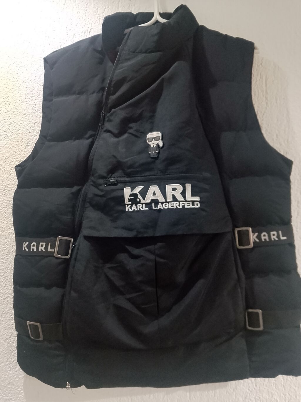 Prsluk Karl Lagerfeld, bоја - Crna