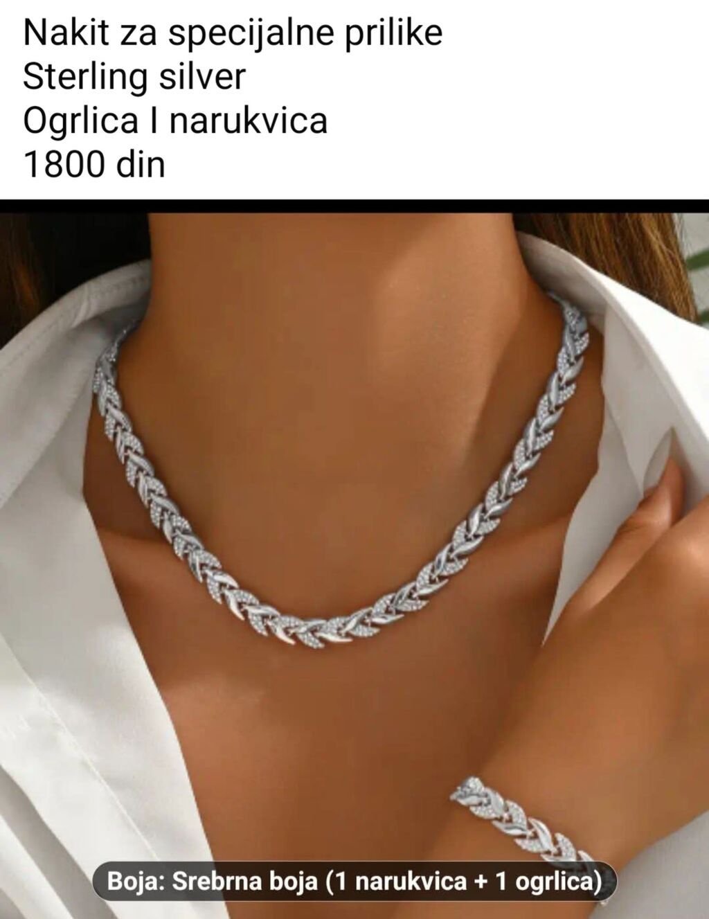 Set nakita za specijalne prilike – sterling silver, ogrlica i