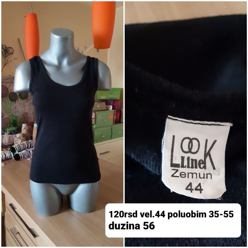 Crna ženska potkošulja/majica na bretele – Look Line, Zemun -
