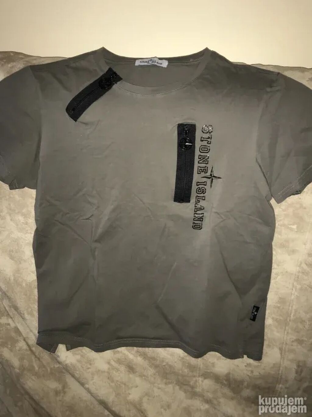 Men's T-shirt Stone Island, bоја - Siva